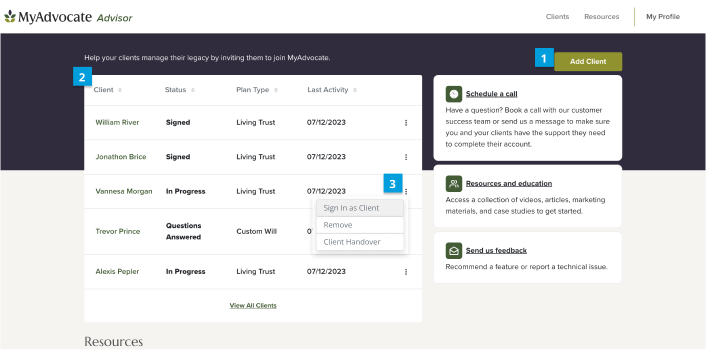 Advisor Estate Planning Platform | Advisor Services